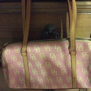 Dooney & Bourke | Bags | Dooney Logo And Leather Trimmed Bag Nwot ...